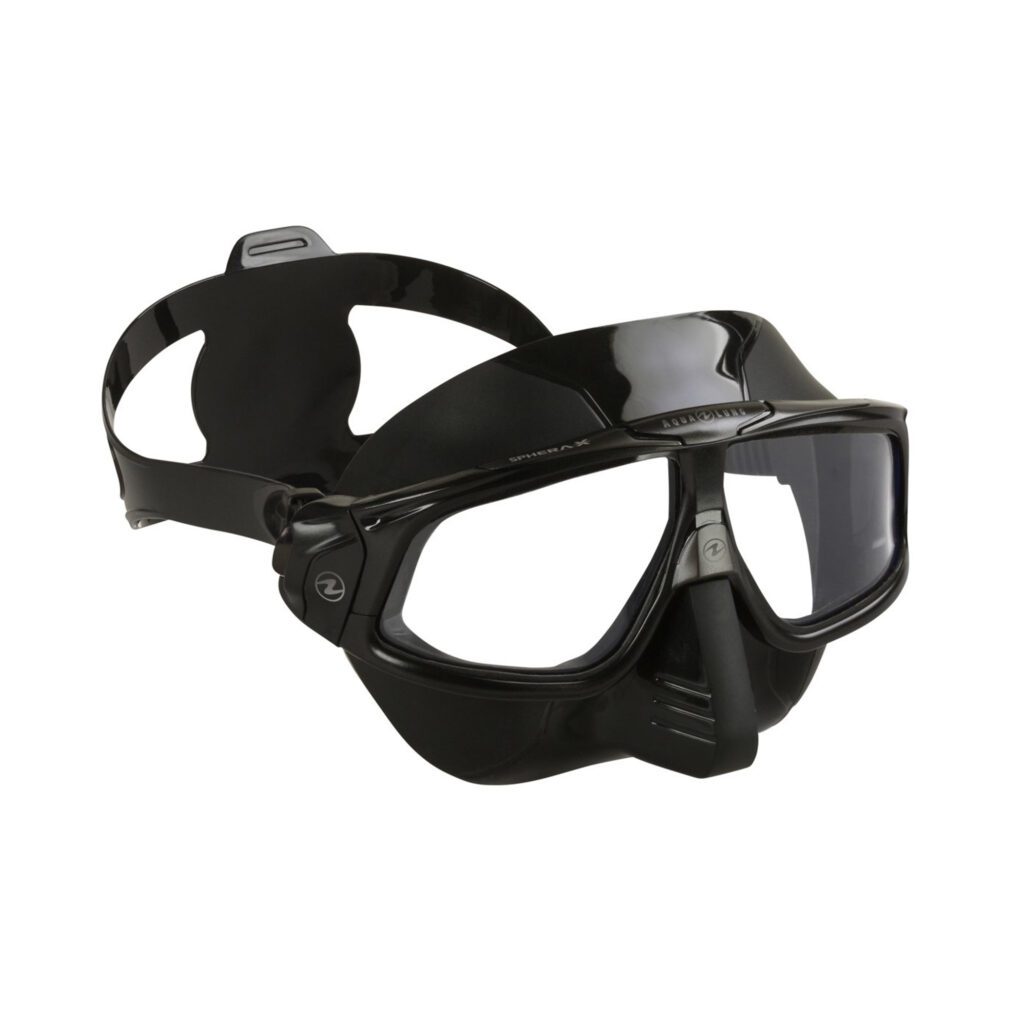 Aqualung Sphera X Mask Black For Freediving | Dive Gear Australia