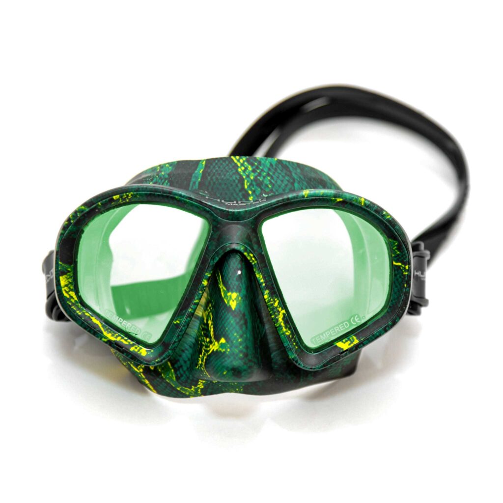 HARBINGER Camo Diving Mask - Green | Dive Gear Australia