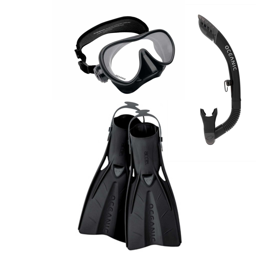 Oceanic Shadow Mask Snorkel & Fins Packages | Dive Gear Australia