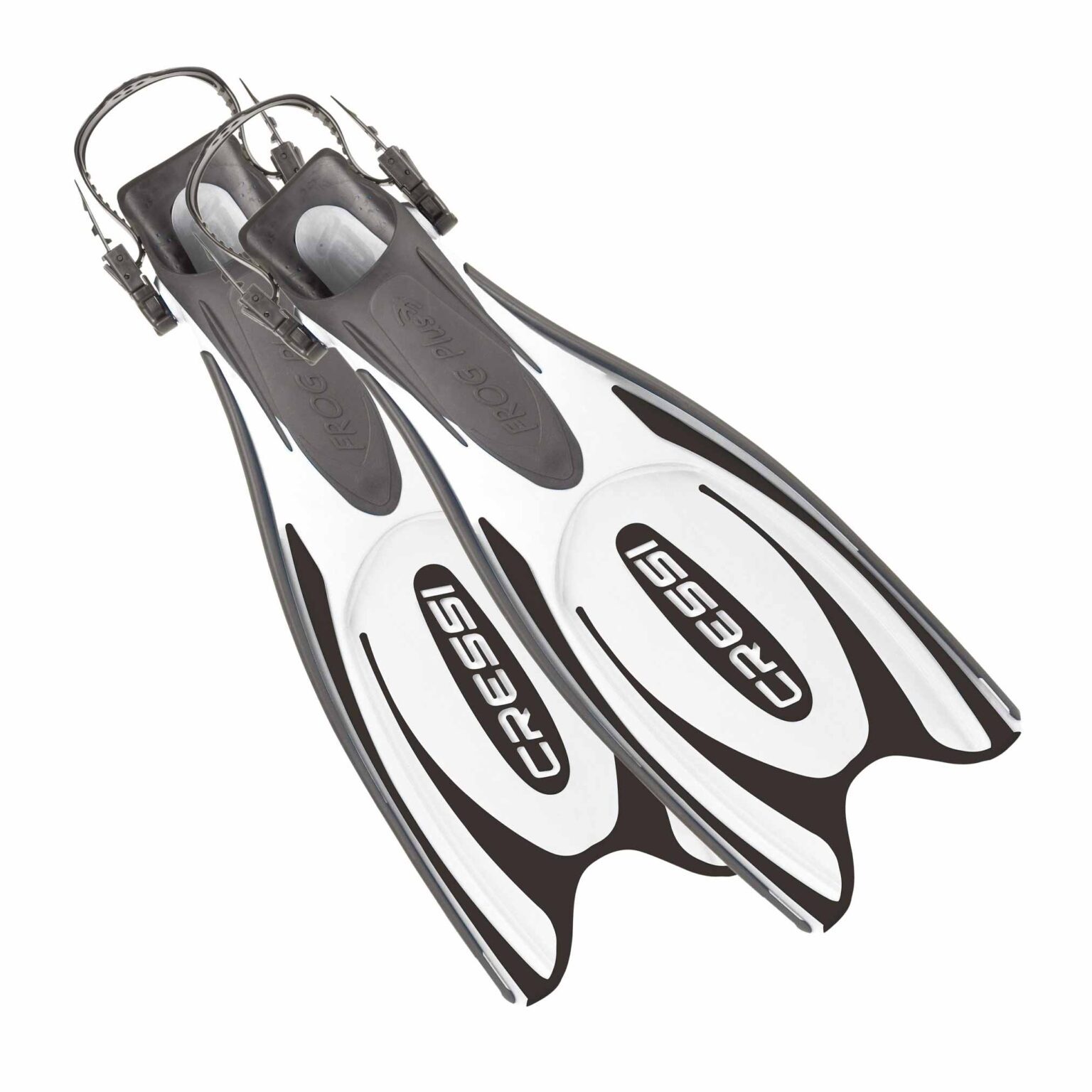 Cressi Frog Plus Fins White/Black | Dive Gear Australia